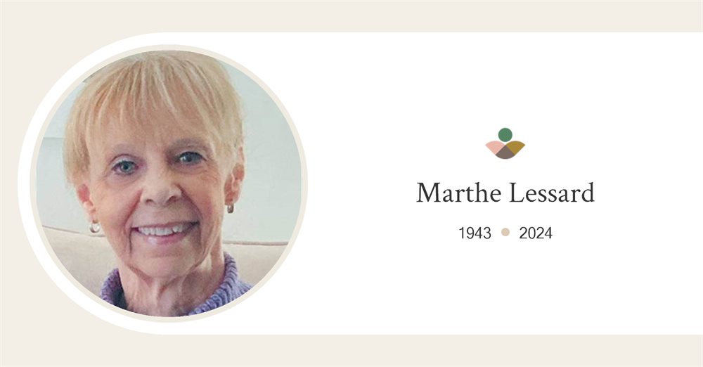 Marthe Lessard (1943 - 2024) | Québec, QC | Avis de décès