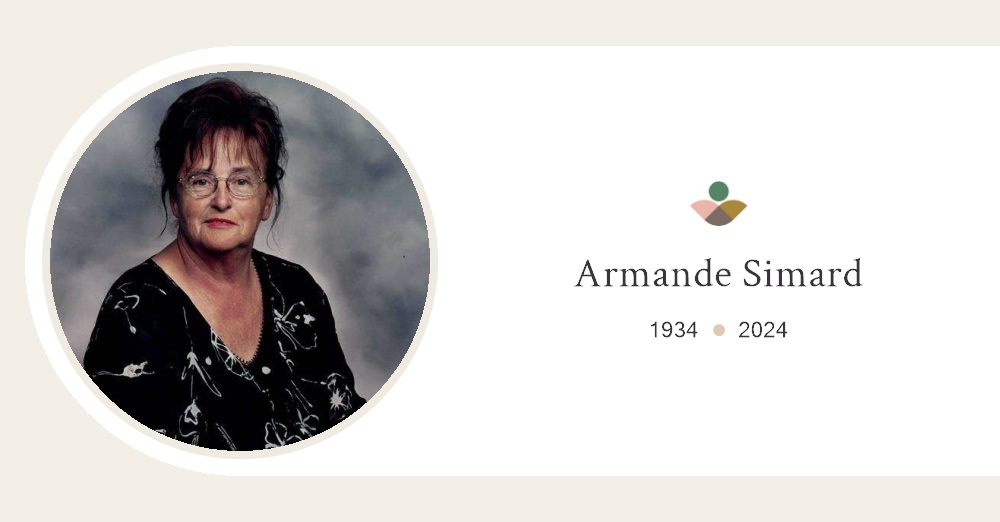 Armande Simard (1934 - 2024) | Québec, QC | Avis de décès
