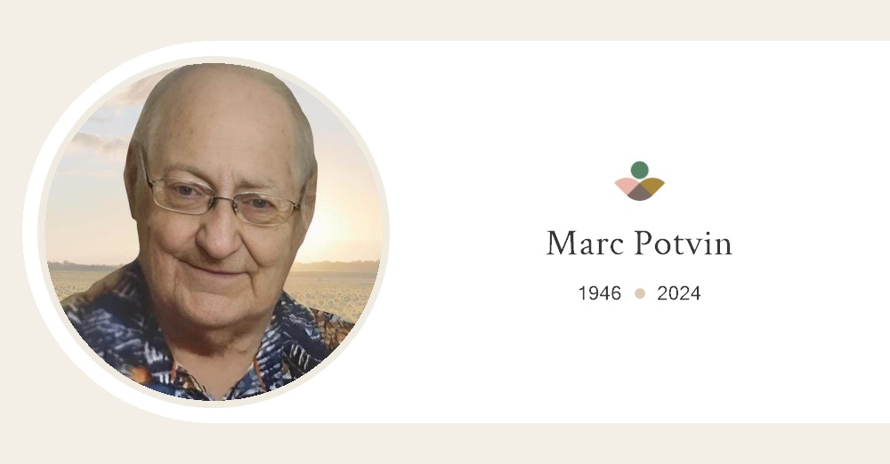 Marc Potvin (1946 - 2024) | Lévis, QC | Avis de décès