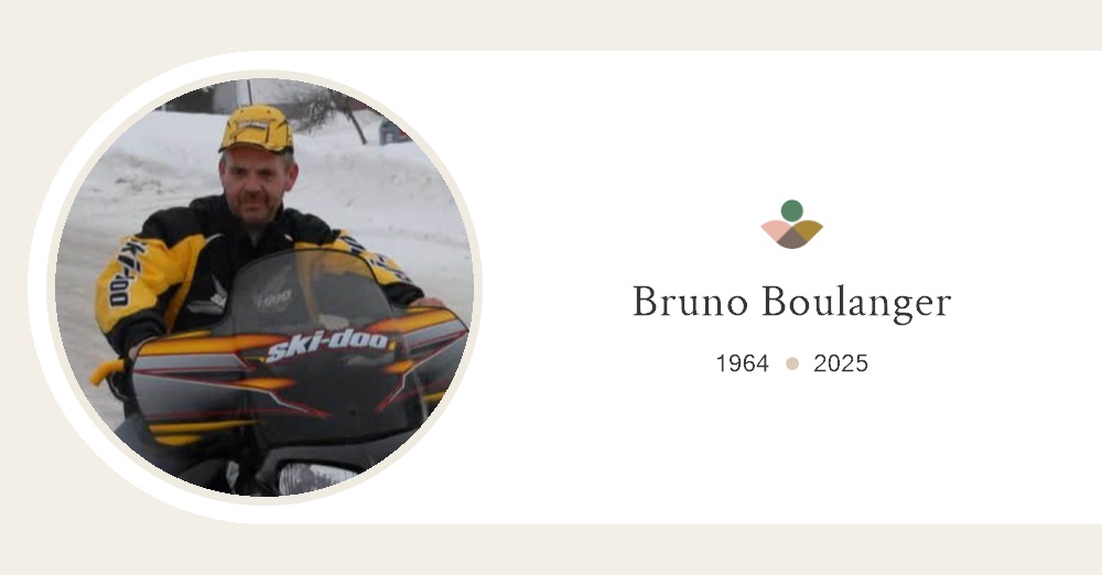 Bruno Boulanger (1964 - 2025) | Lévis, QC | Avis de décès
