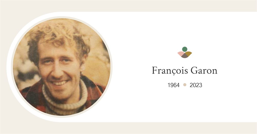 François Garon (1964 - 2023) | Stoneham-et-Tewkesbury, QC | Avis de décès
