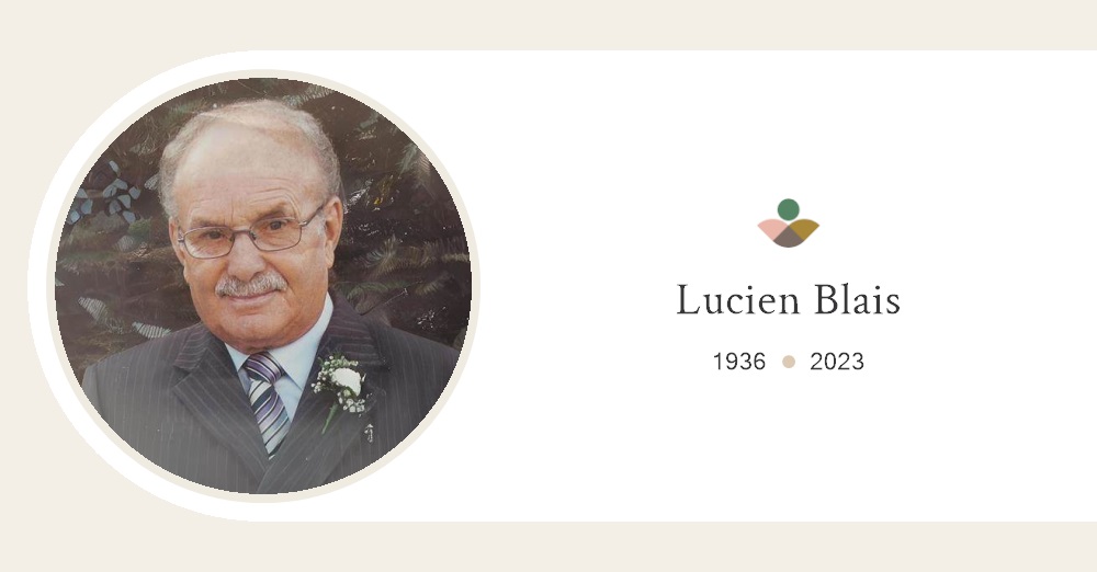 Lucien Blais (1936 - 2023) | Québec, QC | Avis de décès