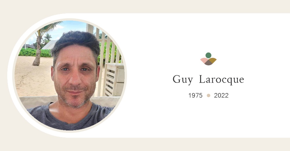 Guy Larocque (1975 - 2022) | Québec, QC | Avis de décès